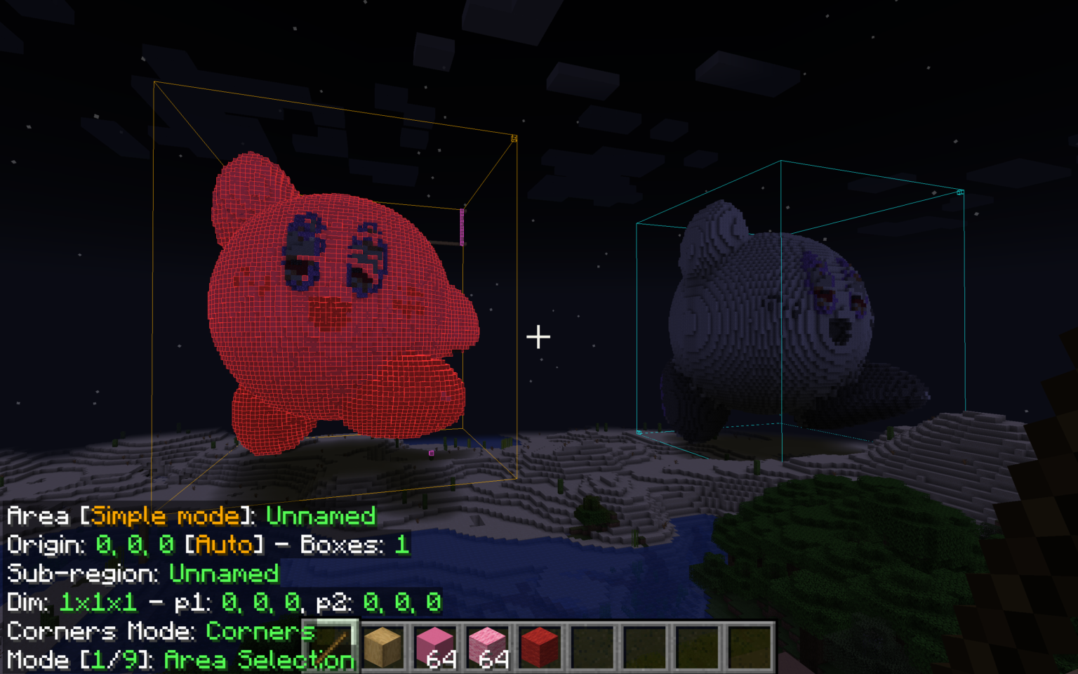 minecraftでカービィ作り｜Litematicaでブロック置き換え方法 | ponponbiyori